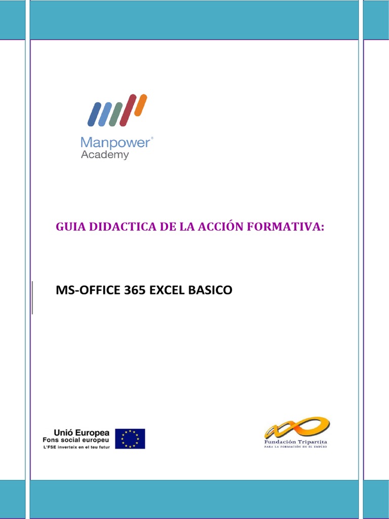Guia Didactica - Curso Ms-Office 365 Excel Basico Online - A.F. 3048 G ... Guia Didactica - Curso Ms-Office 365 Excel Basico Online - A.F. 3048 G ...