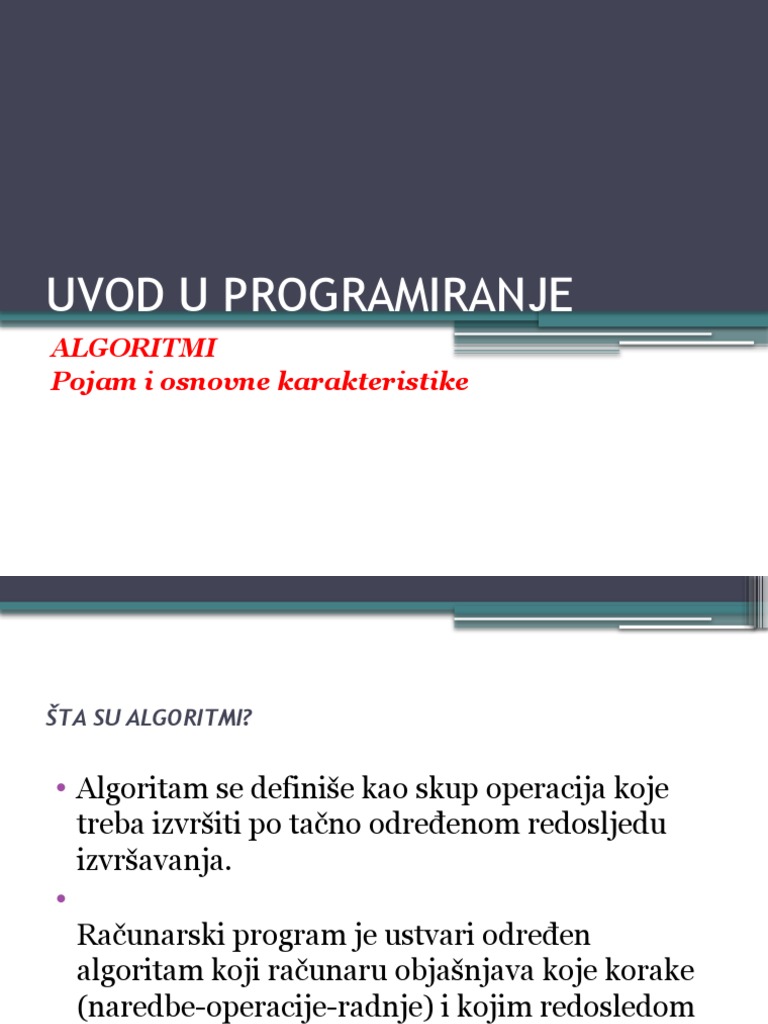 Algoritmi.1 UuP | PDF