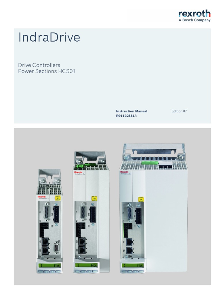 Indradrive: Drive Controllers Power Sections Hcs01 | PDF | Mains ...