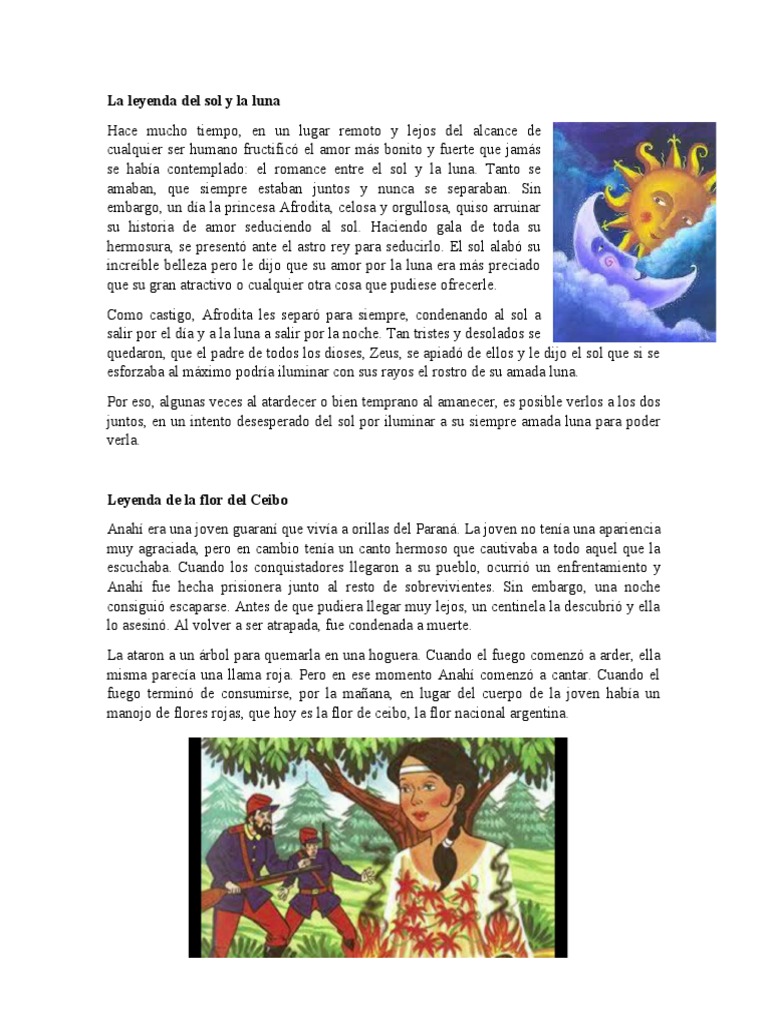 La Leyenda Del Sol y La Luna | PDF | Poesía | Libros para adolescentes