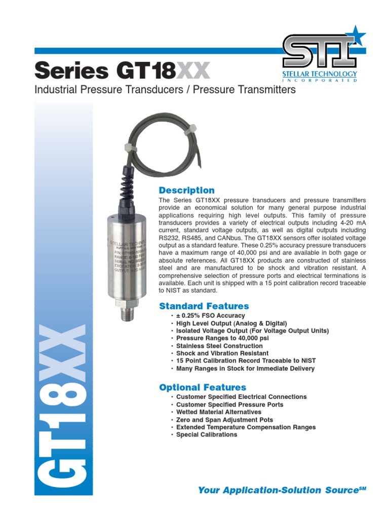 GT 18 XX | PDF | Calibration | Manufactured Goods