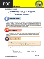 Grade10 Arithmetic Sequence Worksheet | PDF