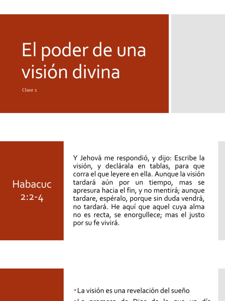 Poder de la Visión Divina en Habacuc | PDF | Oración | Dios