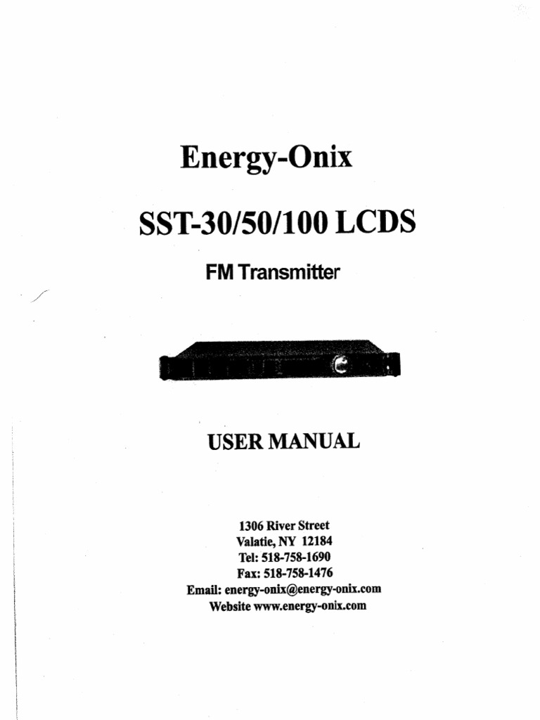 SST 30 50 100LCDS | PDF