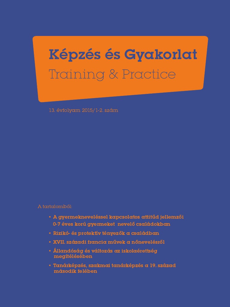 Képzés És Gyakorlat: Training & Practice | PDF