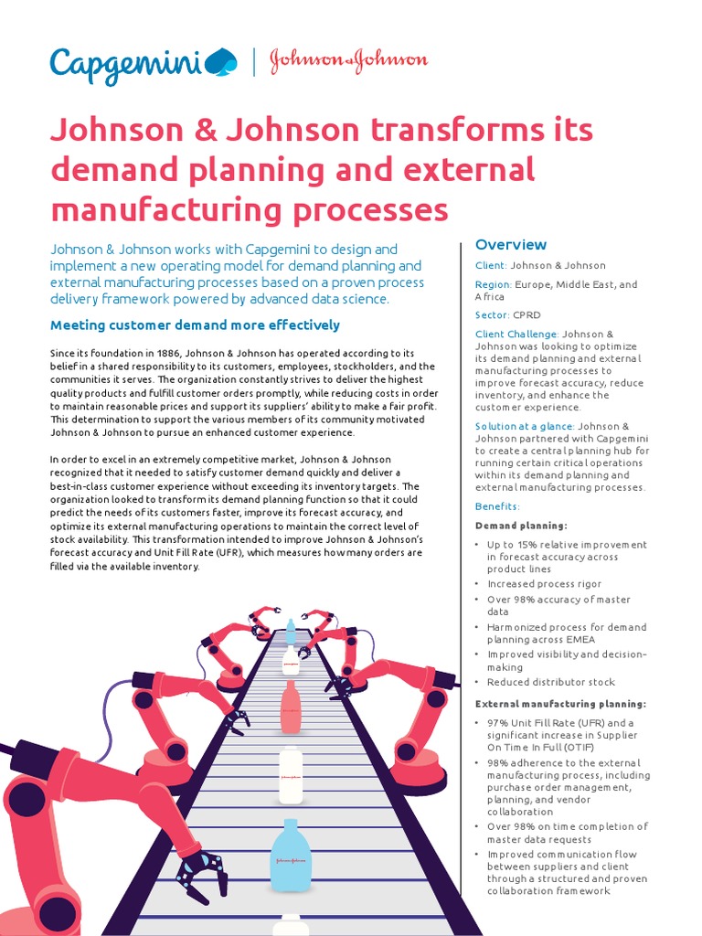 Johnson and Johnson Transforms Its Demand Planning and External ...