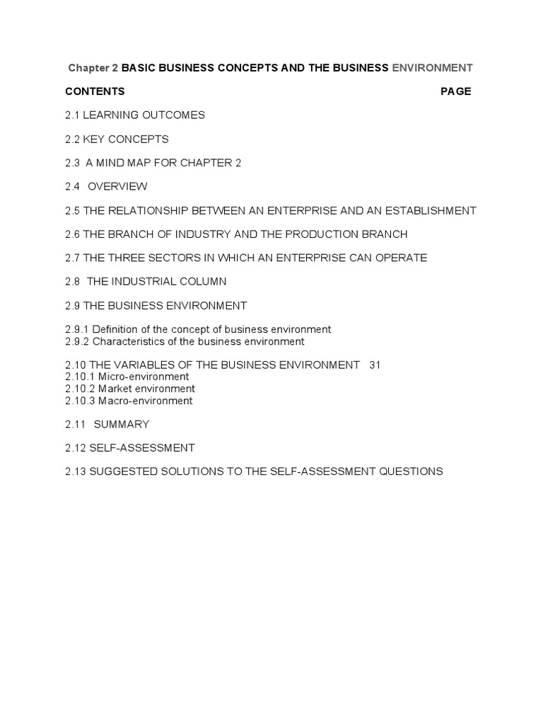 Basic Business Concepts Overview | PDF | Entrepreneurship | Factors Of ...