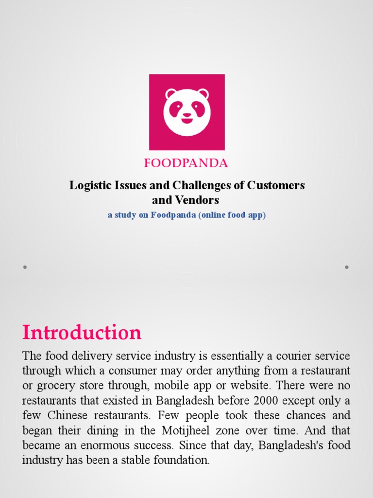 Foodpanda Logistic Issues and Challenges | PDF | Compensation And ...