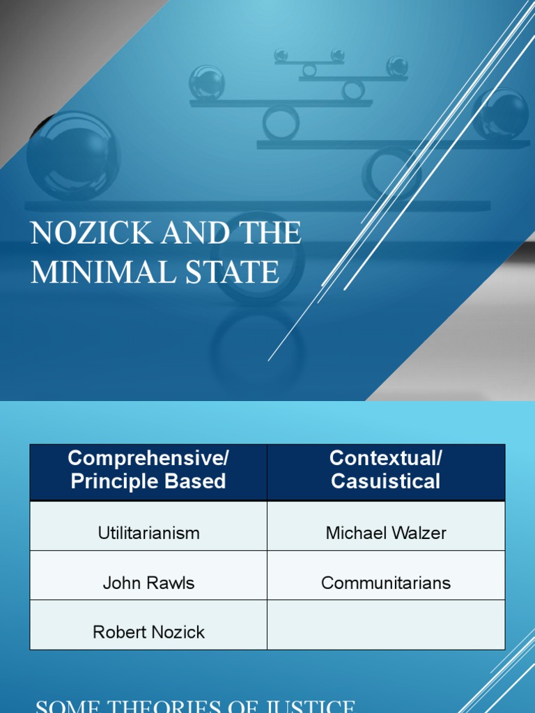 Nozick and The Minimal State | PDF | Justice | Crime & Violence