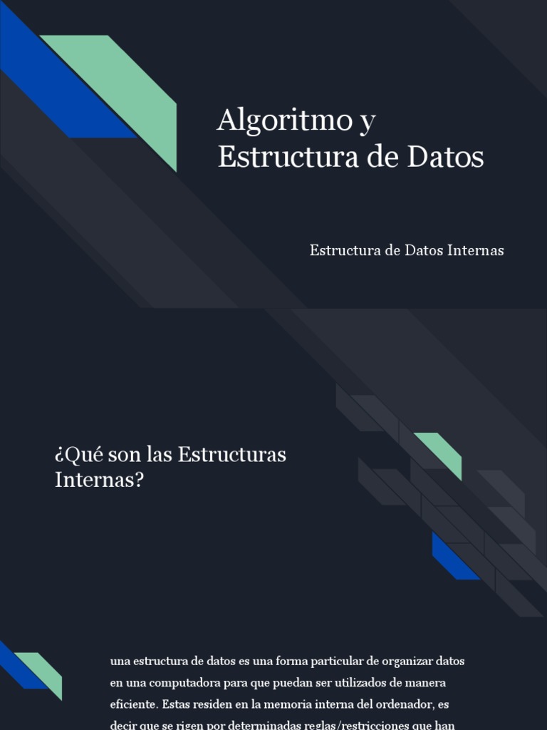 Algoritmo y Estructura de Datos | Descargar gratis PDF | Estructura de datos de matriz ...