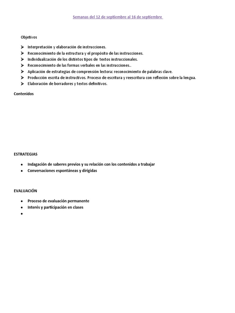 Textos Instructivos Secuencia Didactica | PDF | Escritura