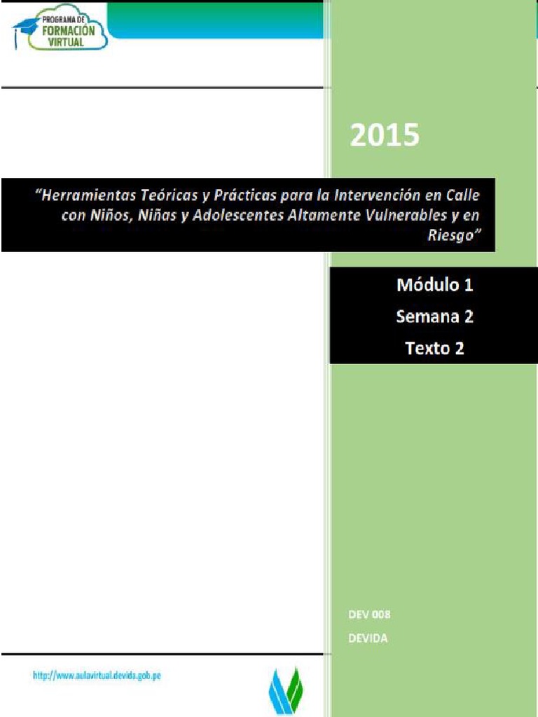 Texto Guia 2 Modulo 1 Semana 2 | PDF | Violencia doméstica | Trabajo Social