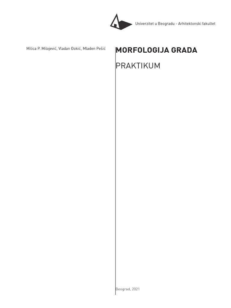 Praktikum Morfologija Grada 2020 2021 Za Studente | PDF