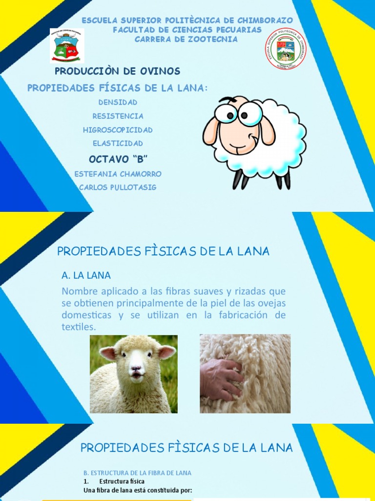 Propiedades Fisicas de La Lana | PDF | Lana | Oveja