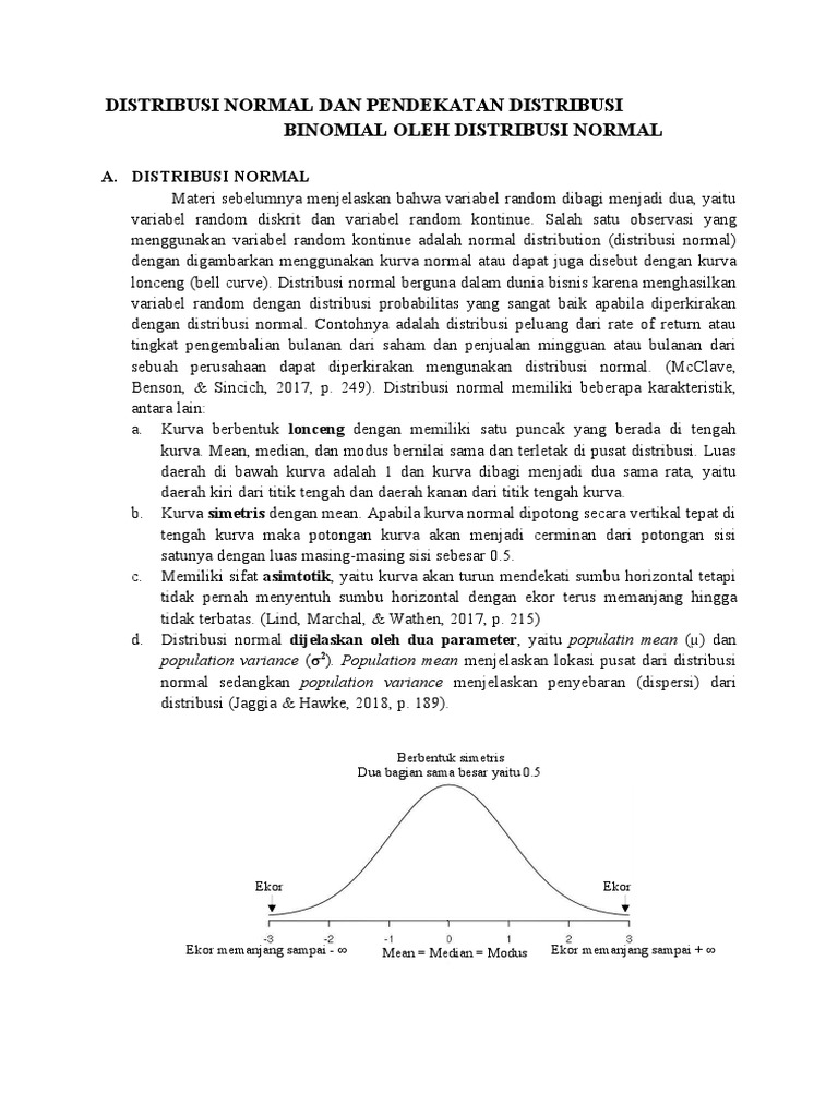 Modul Pertemuan 7 - Distribusi Peluang Kontinu | PDF