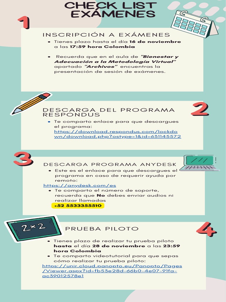 CHECK+LIST++EXÃ MENES+general+ | PDF