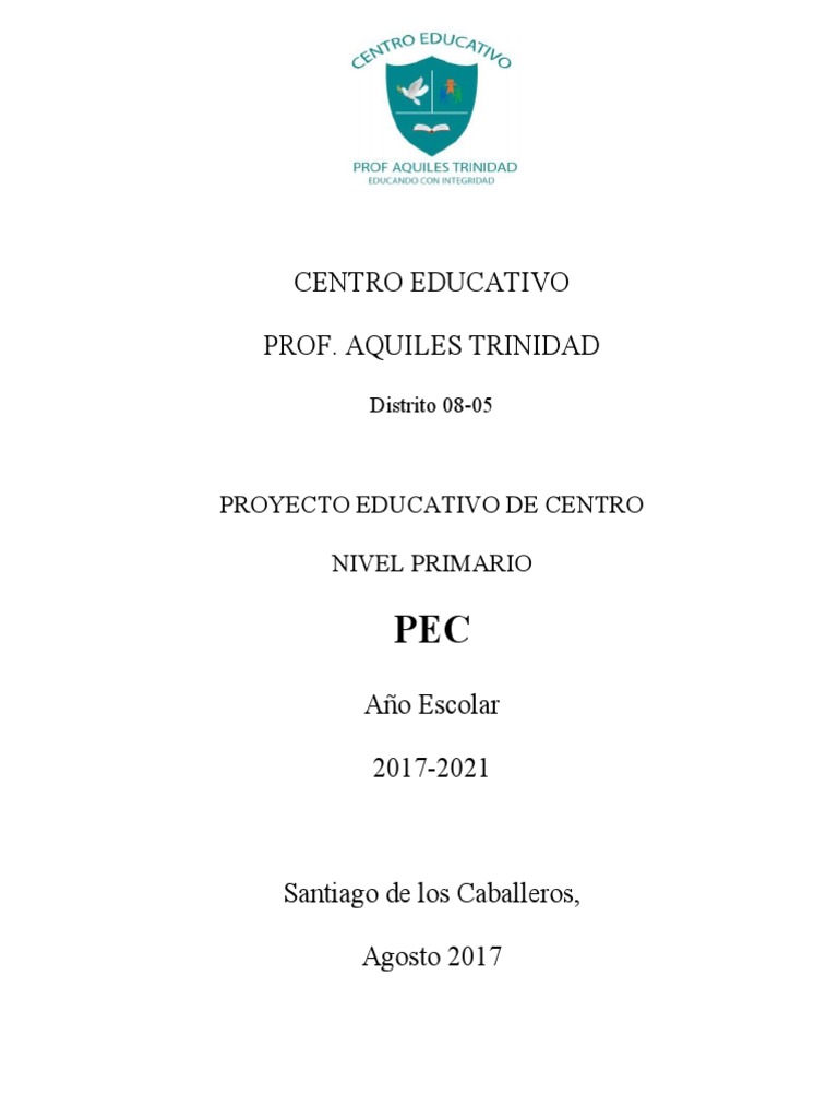 Pec Aquiles Trinidad | PDF | Aprendizaje | Plan de estudios