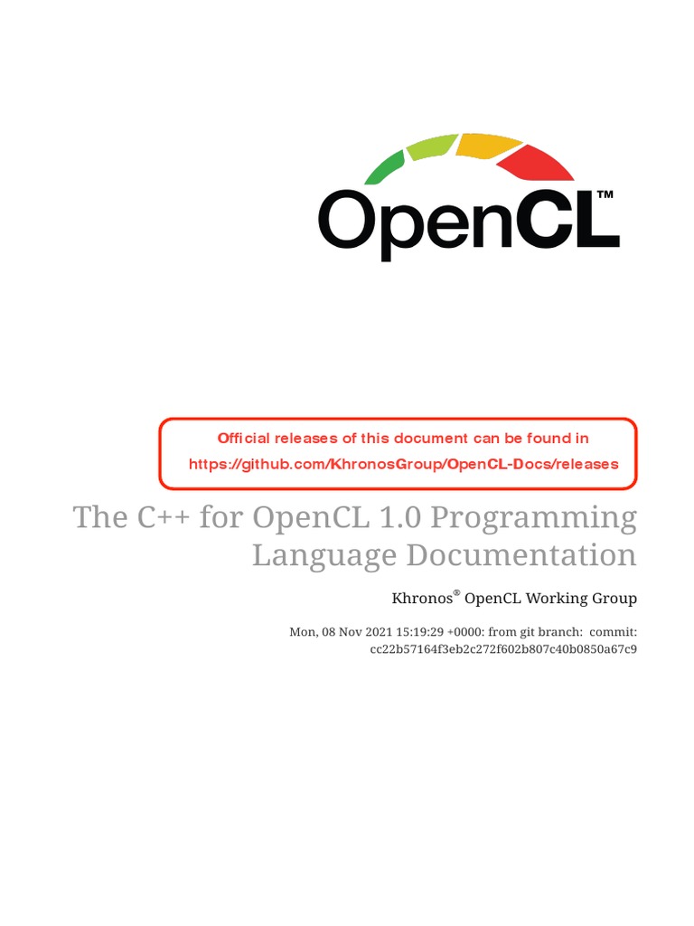 CXX For OpenCL | PDF | Pointer (Computer Programming) | Programming CXX For OpenCL | PDF | Pointer (Computer Programming) | Programming