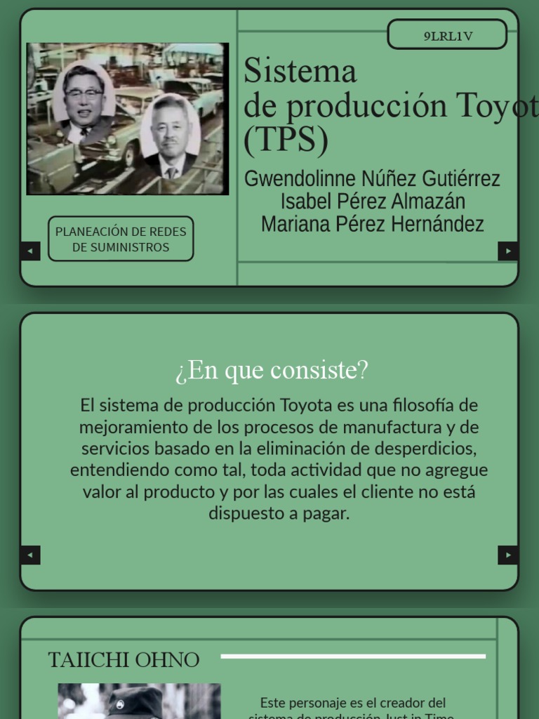 Sistema de Producción Toyota (TPS) | PDF | Business | Producción y fabricación