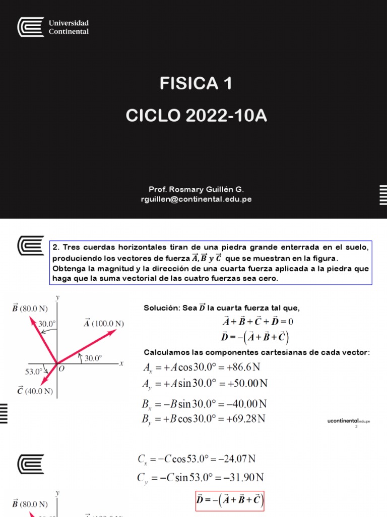 S02 - Sesion 1 y 2 - Vectores en 3D y Producto Punto | PDF | Vector Euclidiano | Sistema de ...