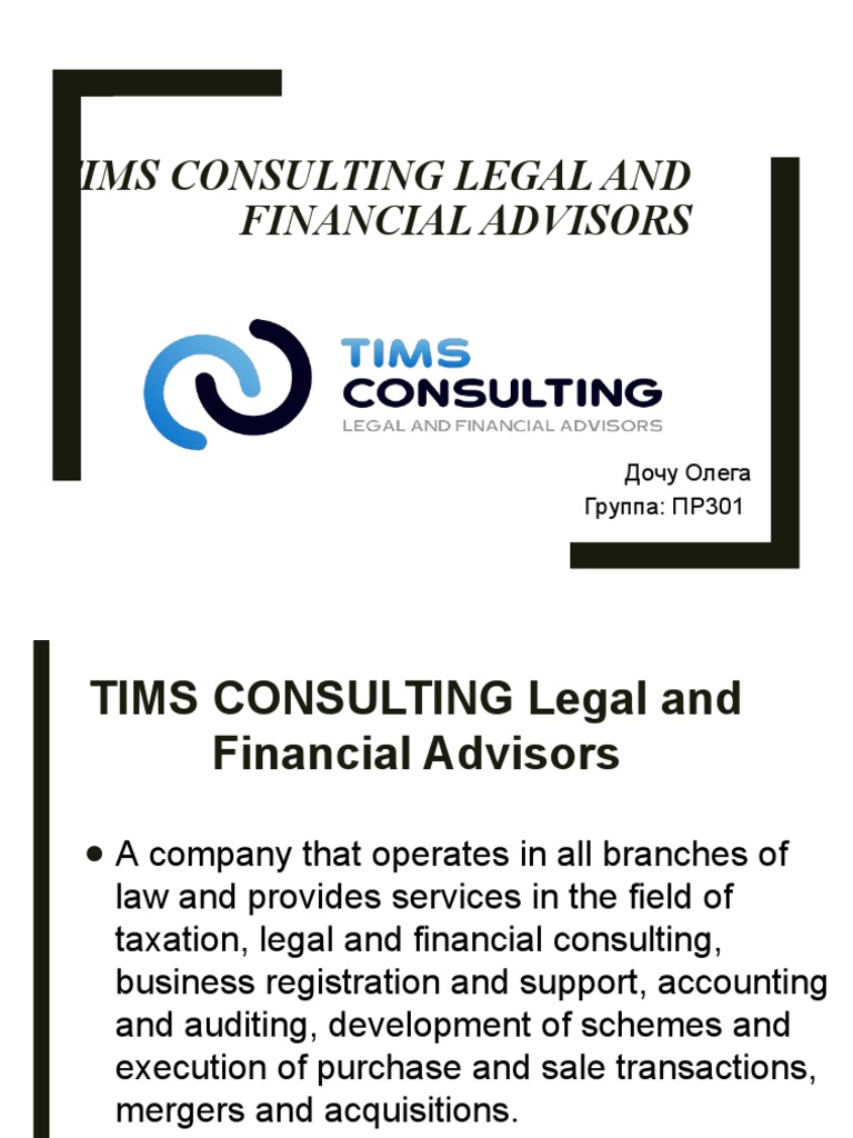 Tims Consulting Legal and Financial Advisors | PDF