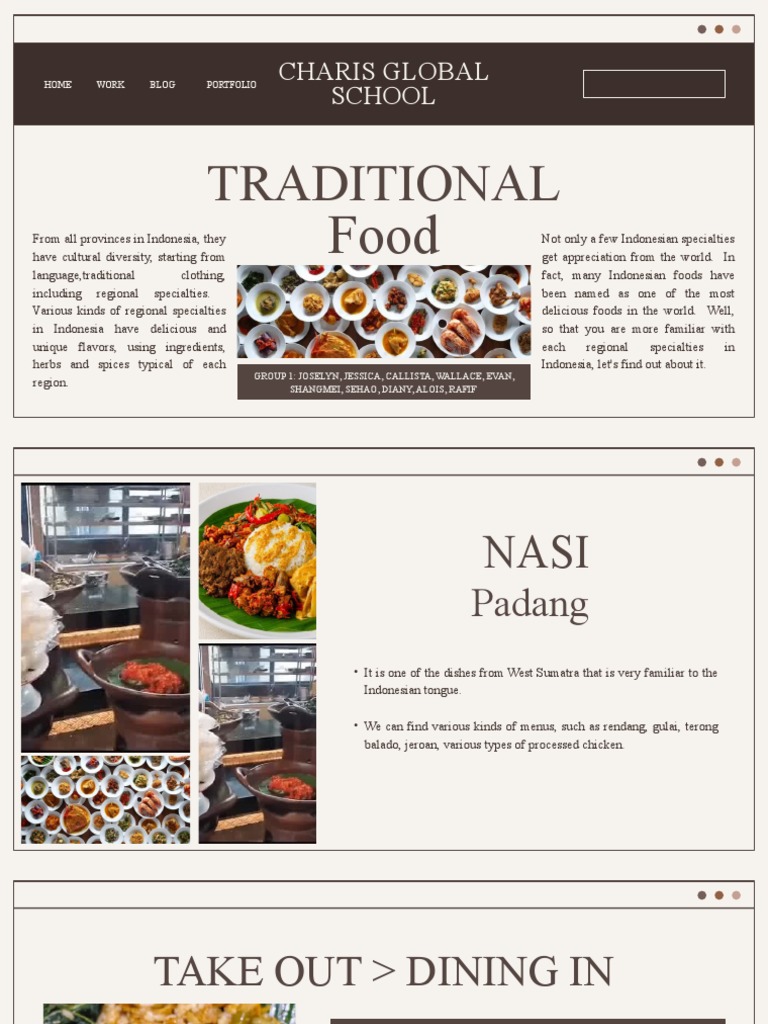 Traditional Food - School Exchange Group 1 | PDF | Indonesian Cuisine ...