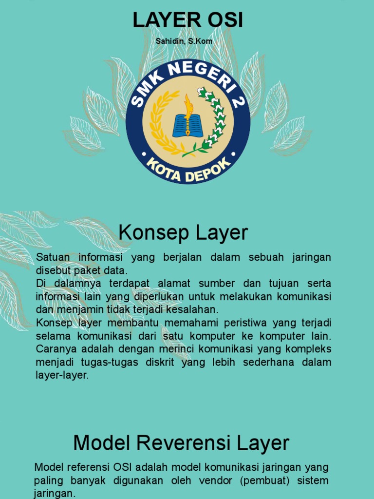Pertemuan 2 TLJ Kelas XI Materi OSI Layer | PDF