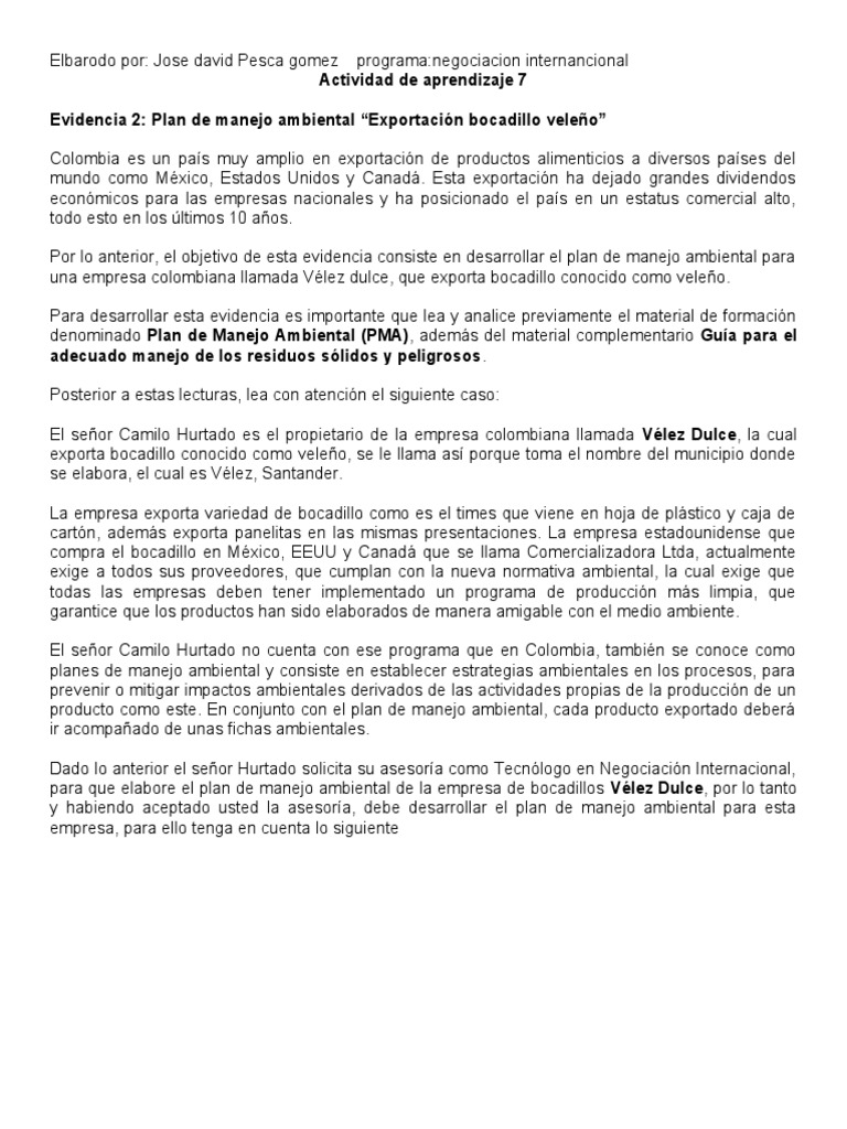 n7 Trabajo de Evidencia 2 | PDF | Química