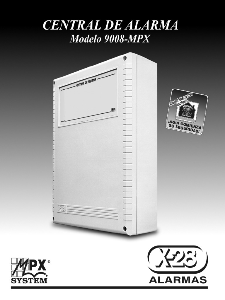 Alarma X 28 9008 MPX | PDF | Diodo emisor de luz | Teclado