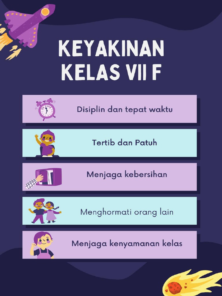 Space Race Classroom Rules Poster | PDF