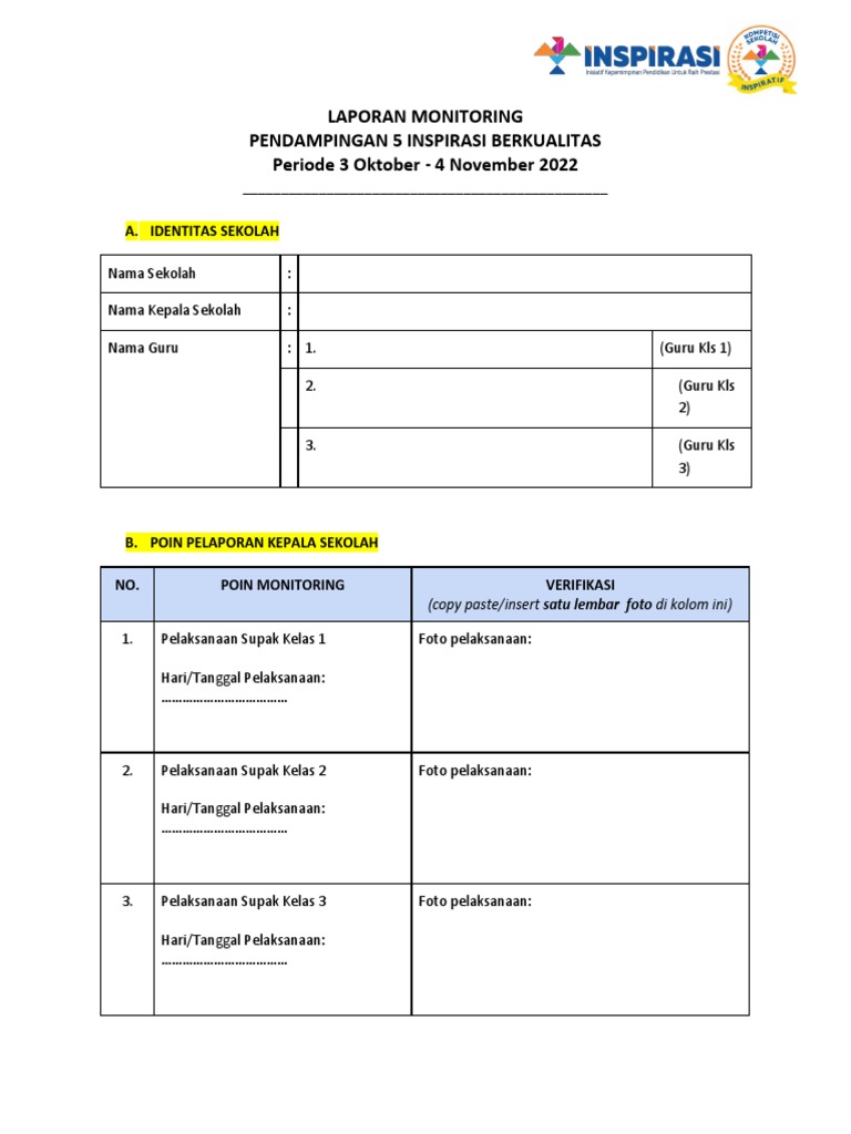 Laporan Monitoring Pendampingan 5 | PDF