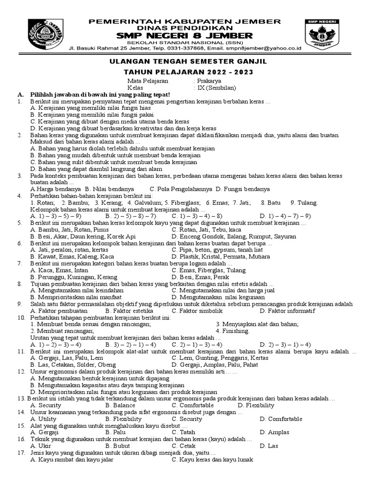 PTS 09 SMT 1 2022 2023 | PDF