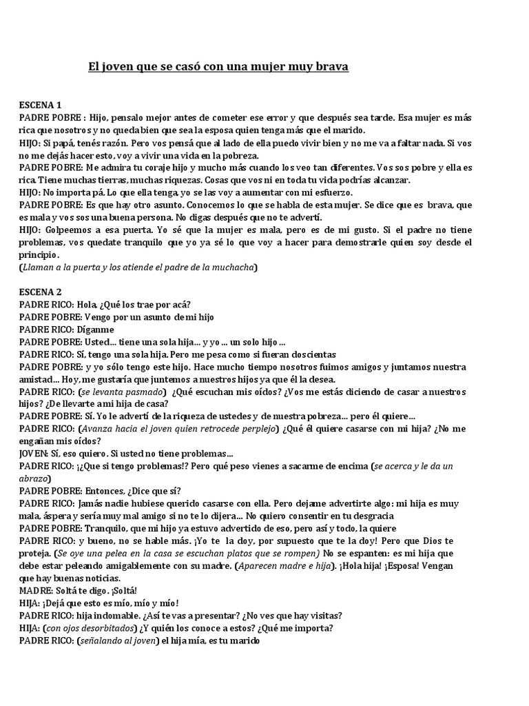 El Joven Que Se Casó Con Una Mujer Muy Brava-1 | PDF