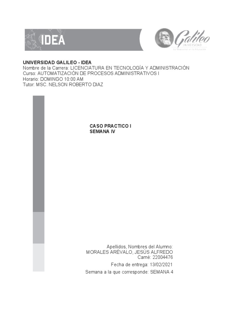 Caratula Editable para Trabajos Galileo | PDF | Economias | Business