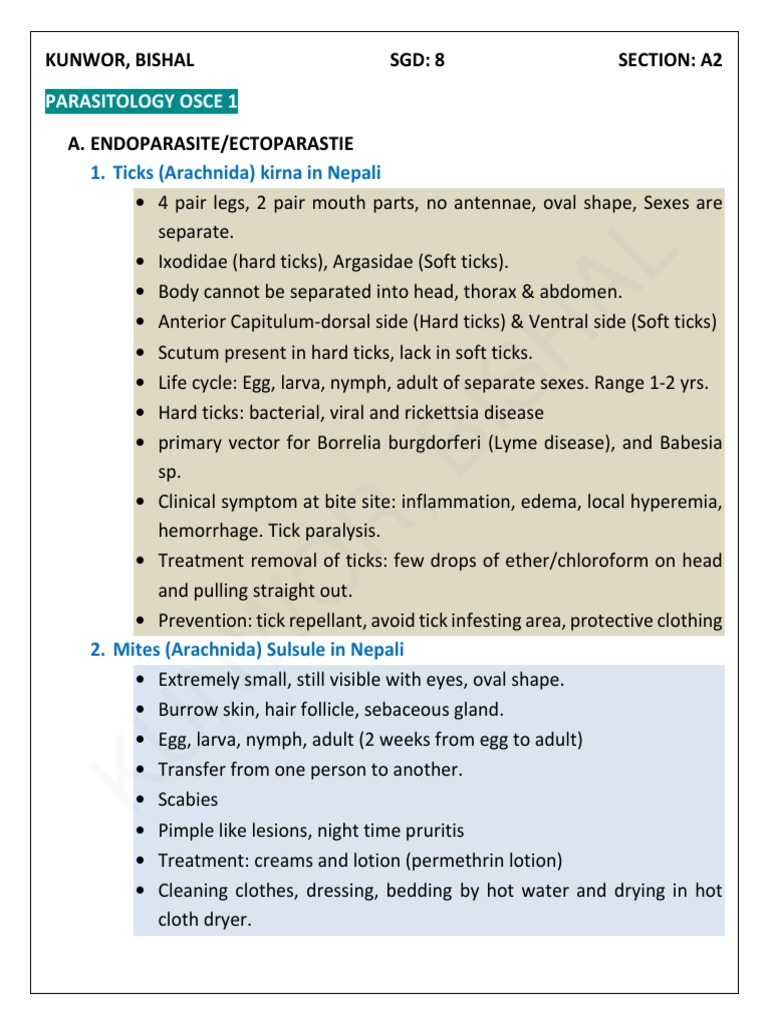Osce 1 | PDF | Microbiology | Clinical Medicine