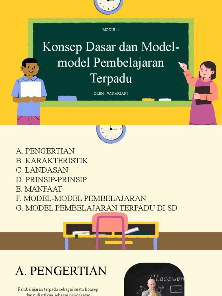 Konsep Dasar Dan Model-Model Pembelajaran Terpadu | PDF