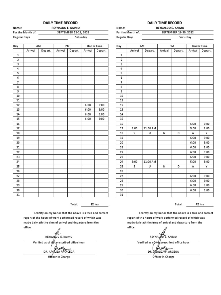 Kaimo DTR September | PDF