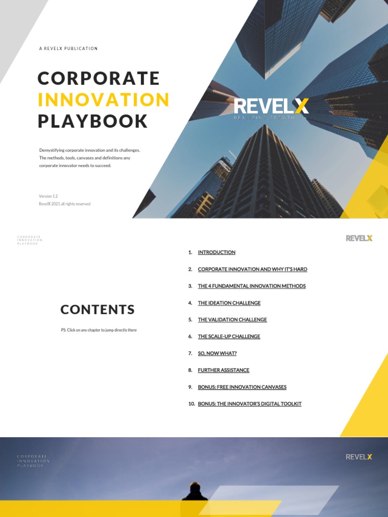 RevelX Corporate Innovation Playbook 2021 | Download Free PDF | Scrum ... RevelX Corporate Innovation Playbook 2021 | Download Free PDF | Scrum ...