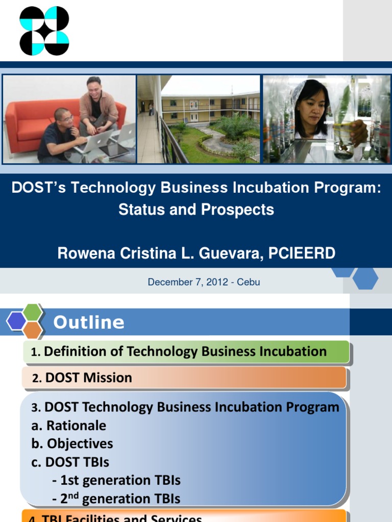 Promoting Innovation Through Technology Business Incubation: An Overview of the DOST Technology ...