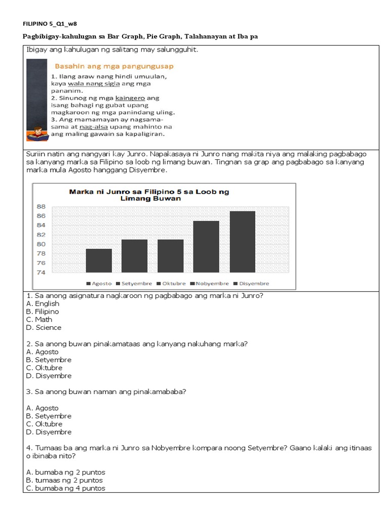 WS FILIPINO Q1 w8 | PDF