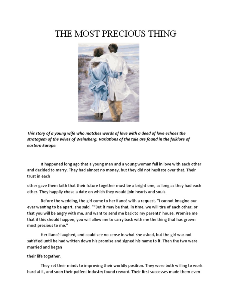 The Most Precious Thing: A Love Story | PDF | Poetry