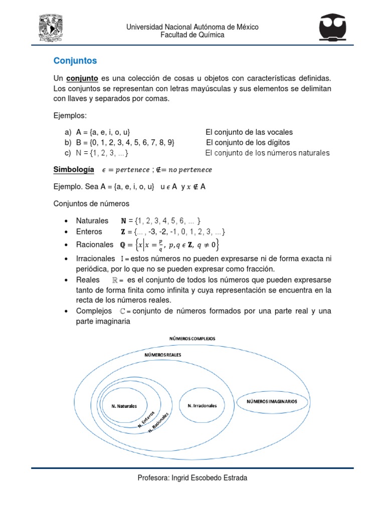 Conjuntos | PDF | Conjunto (Matemáticas) | Función (Matemáticas)
