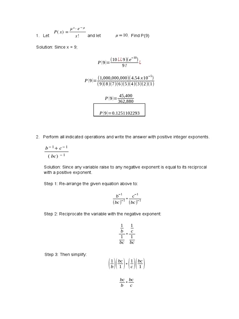 Algebra 1 Task | PDF | Exponentiation | Equations