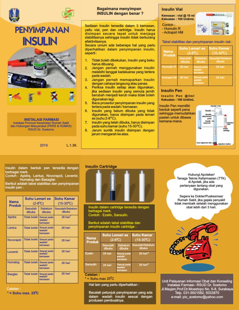 PENYIMPANAN INSULIN YANG BENAR | PDF