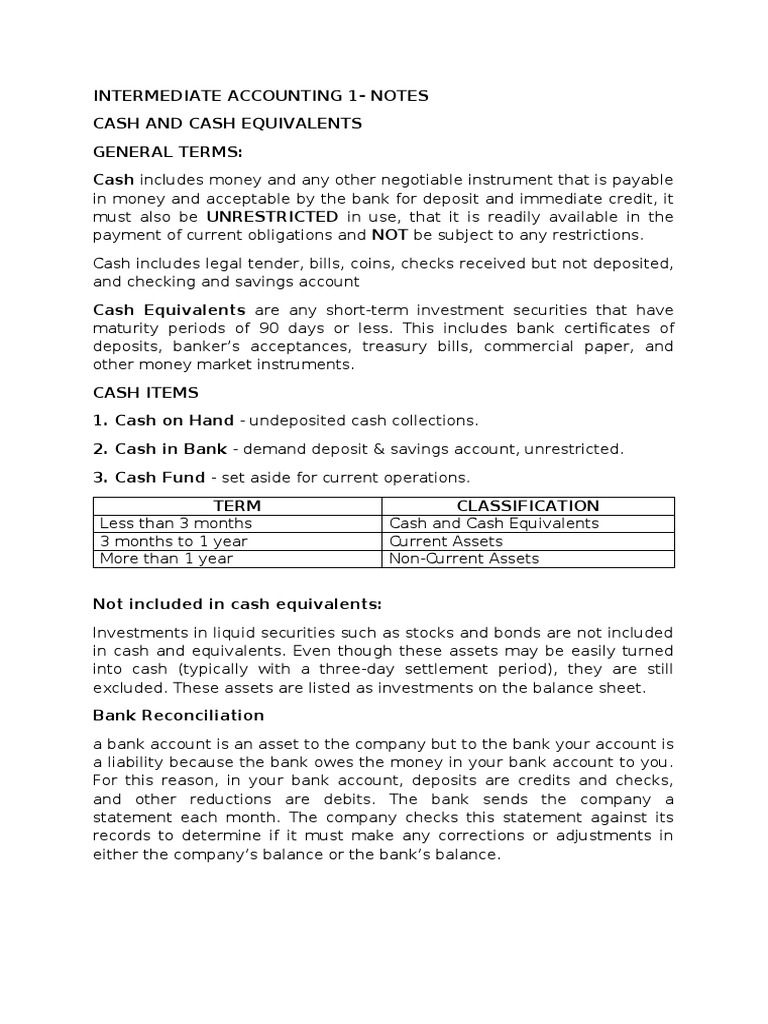 Intermediate Accounting 1 Notes Summary | PDF | Dividend | Investing