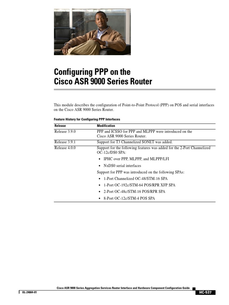 Configuring PPP On The Cisco ASR 9000 Series Router (PDFDrive) | PDF | Router (Computing) | Wide ...