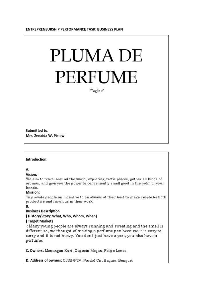 Entrepreneurship Performance Task | PDF