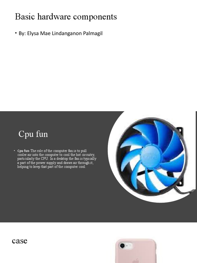 Basic Hardware Components | PDF | Power Supply | Computer Hardware