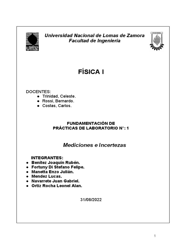 Laboratorio 2 Grupo Tn03a Final | PDF | Laboratorios | Agua