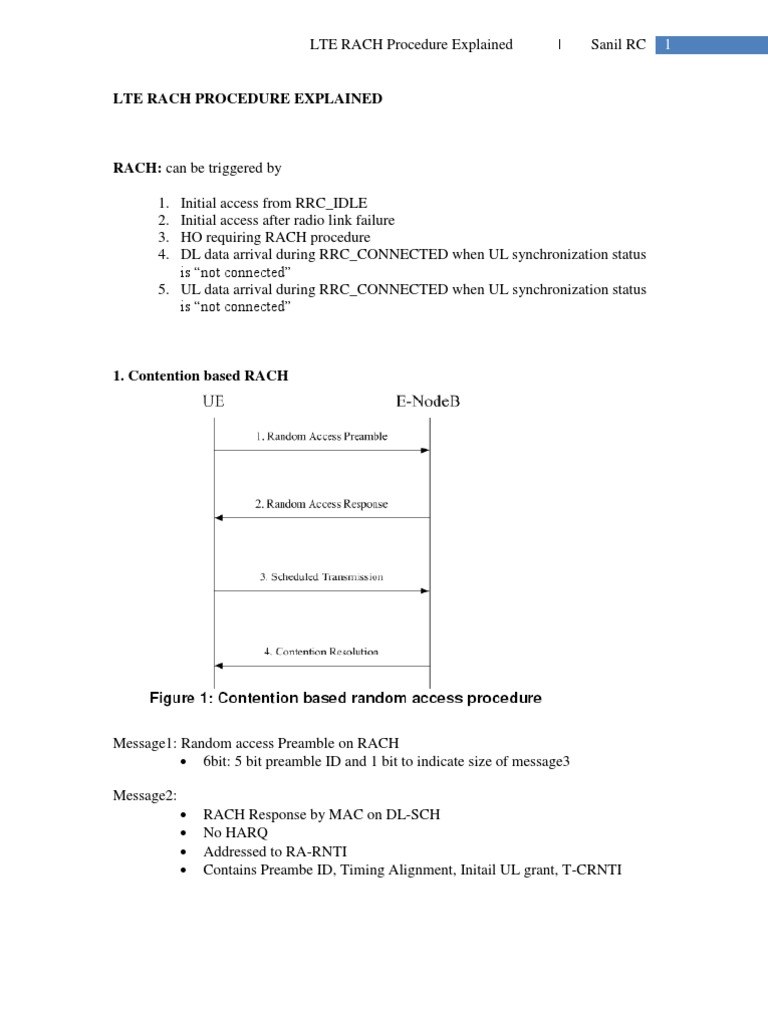 Lte Rach Explained Pdf